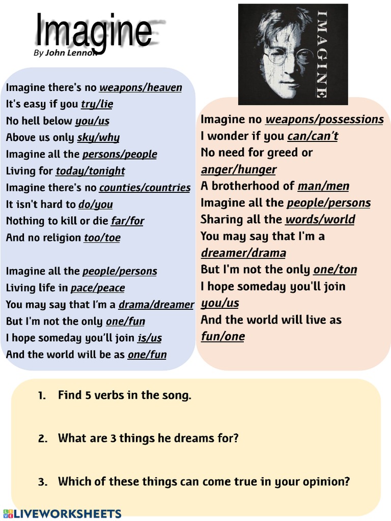 Imagine John Lennon Song | PDF