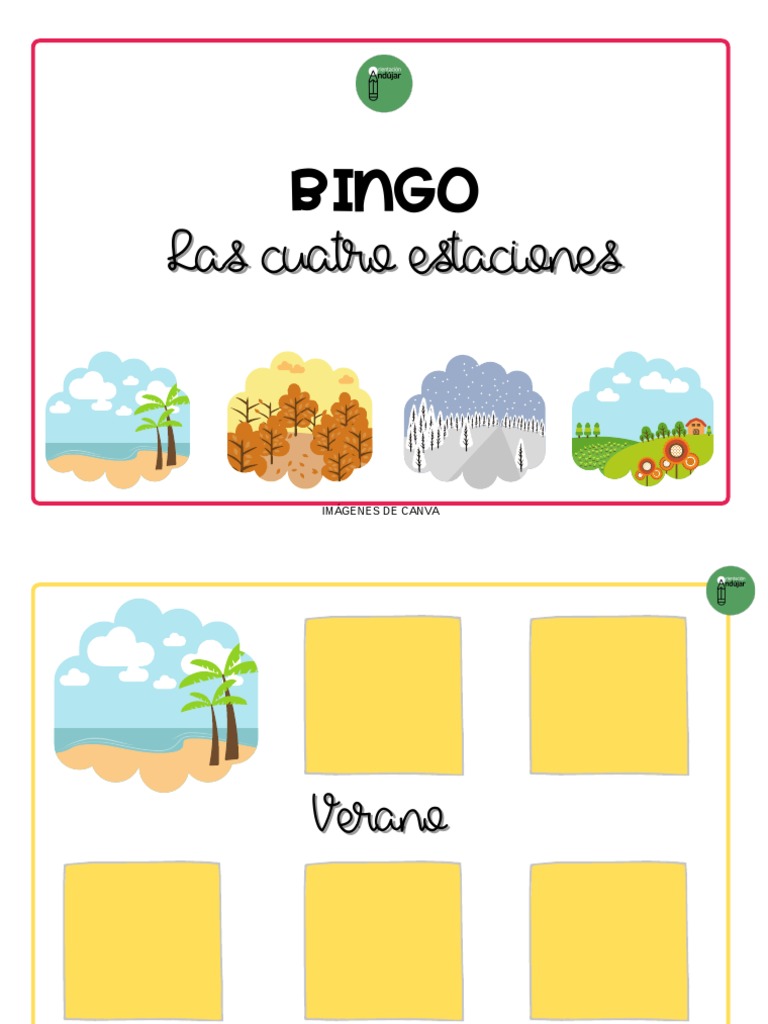 Bingo de las Cuatro Estaciones | PDF