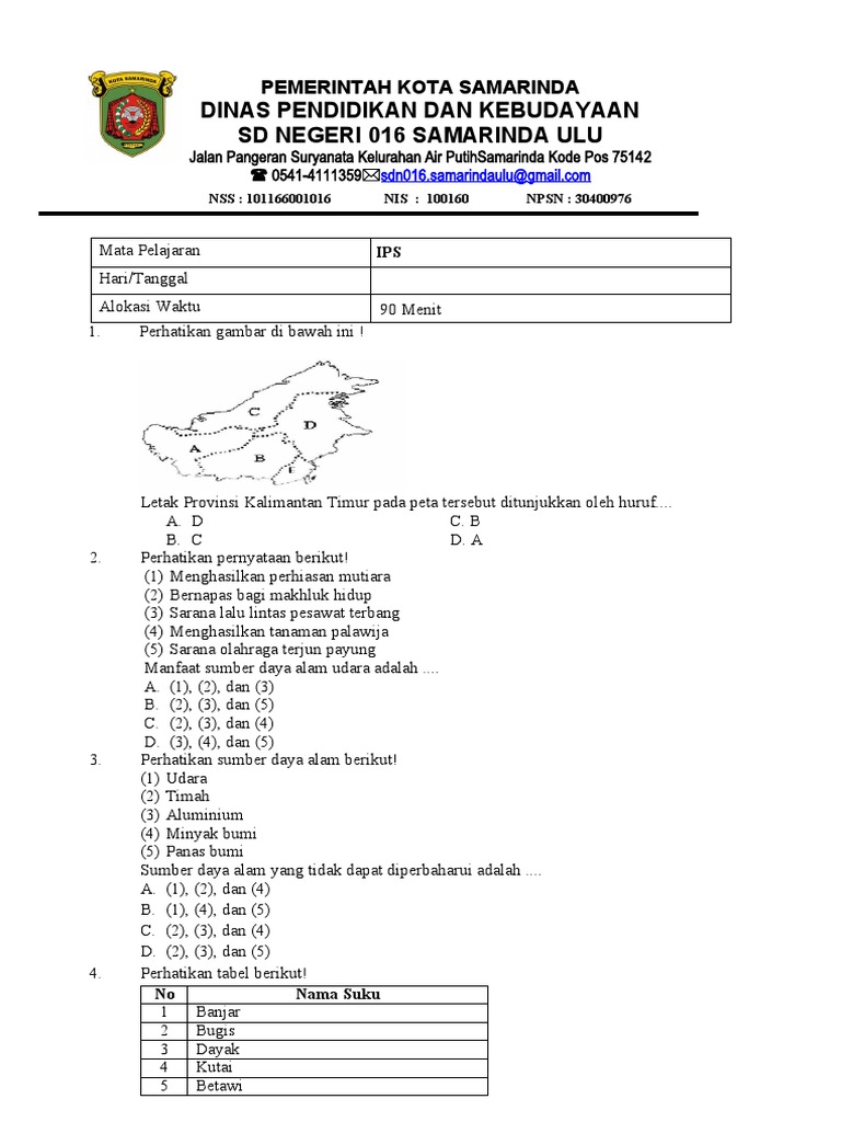 IPS Soal 2023 | PDF