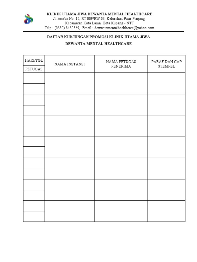 Promosi Klinik Dewanta Mental Healthcare | PDF