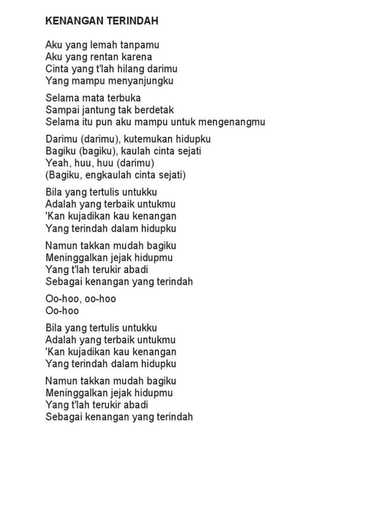 Lagu Perpisahan | PDF
