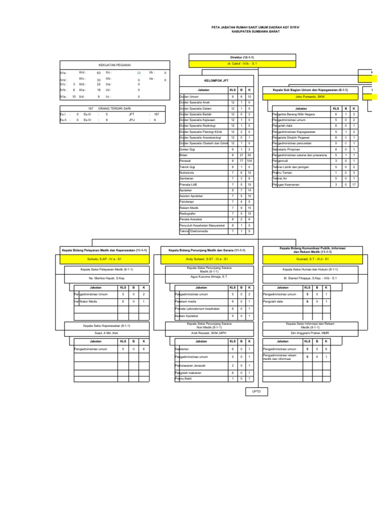 Peta Jabatan Rsud 2023 | PDF