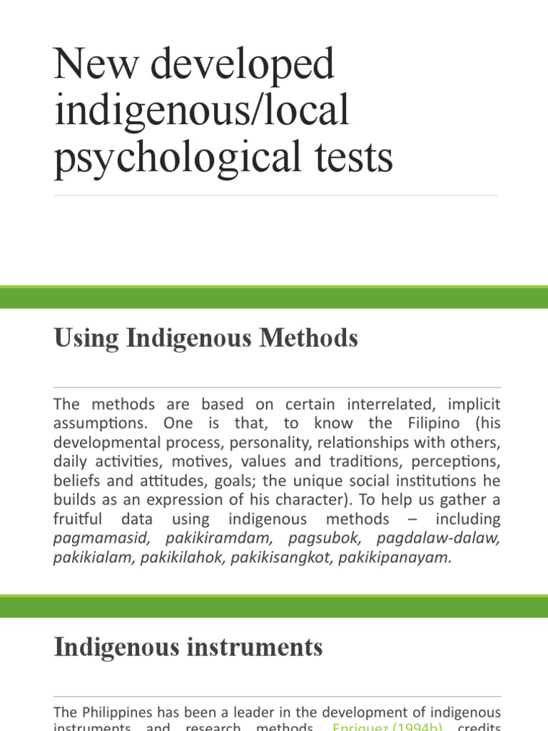New Developed Indigenous | PDF | Psychometrics | Behavioural Sciences