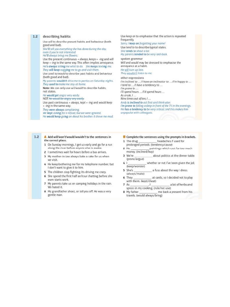 Language Bank 1-2 | PDF