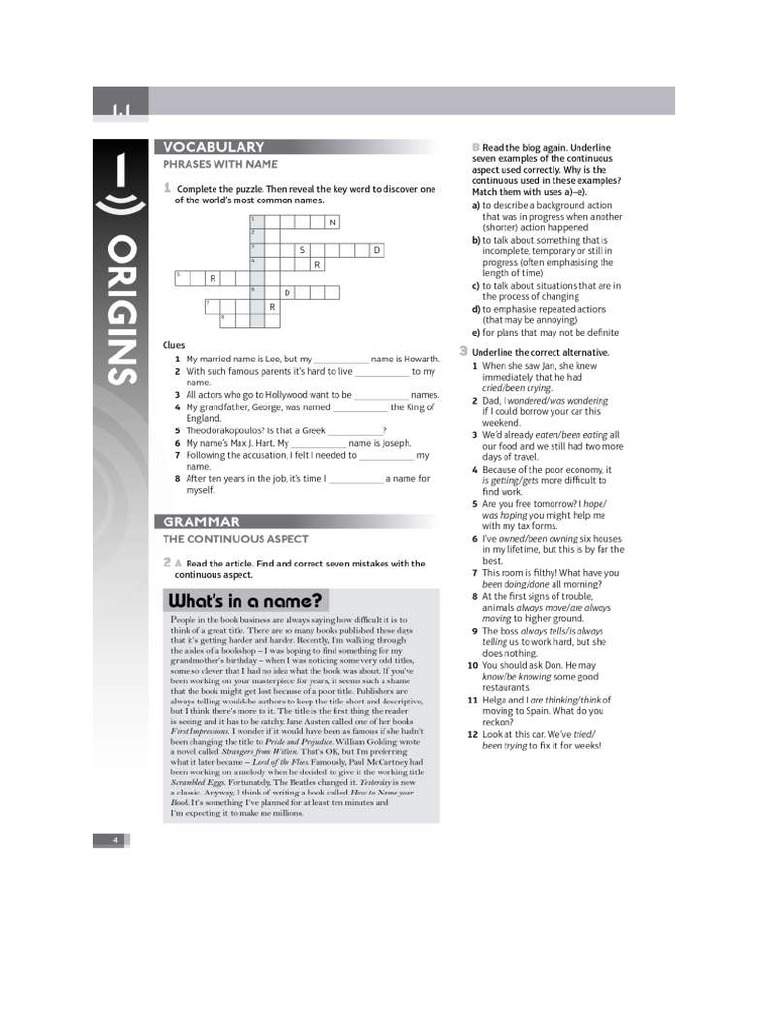 Workbook 1-1 | PDF