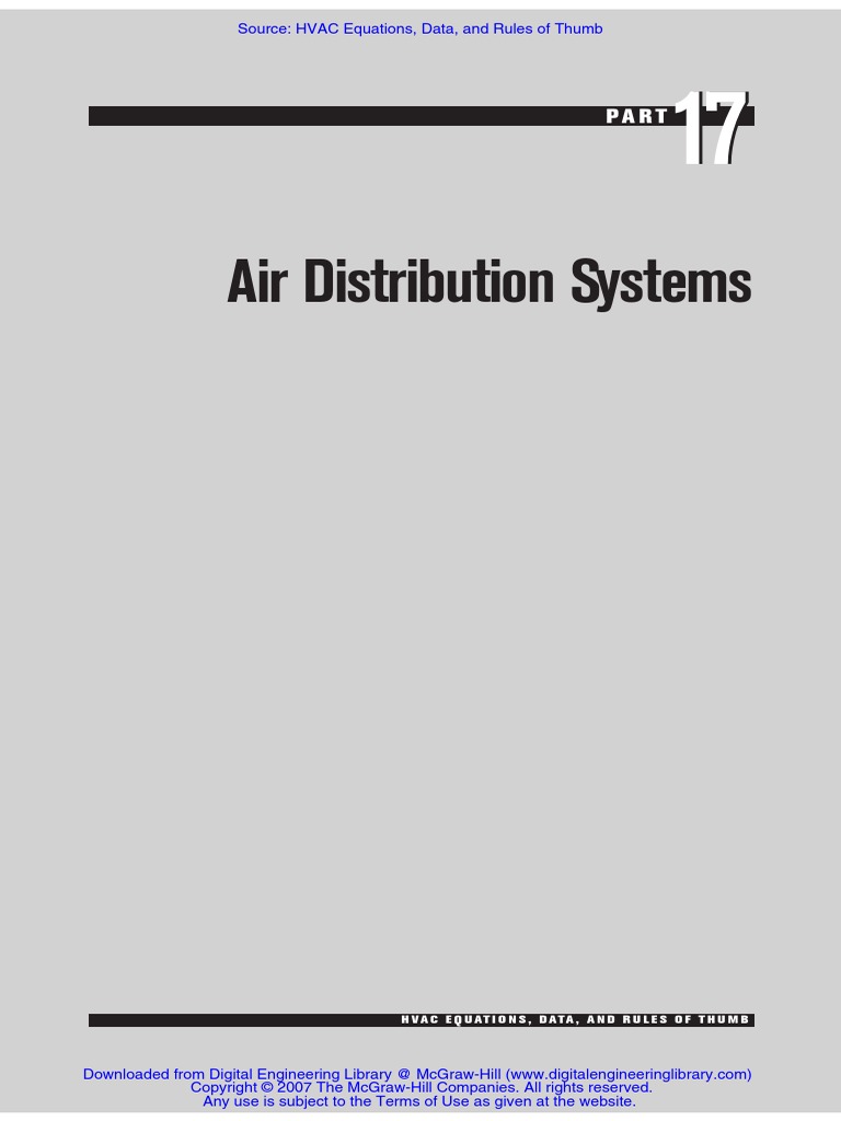 17 - Air Distribution Systems | PDF | Duct (Flow) | Grilling