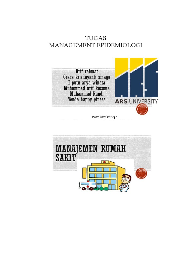 Tugas Management Epidemiologi Kelompok 1 | PDF