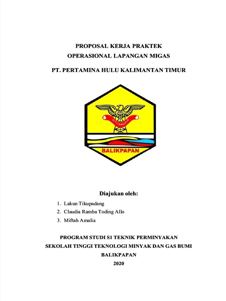 Proposal Kerja Praktek PHKT - Compress | PDF