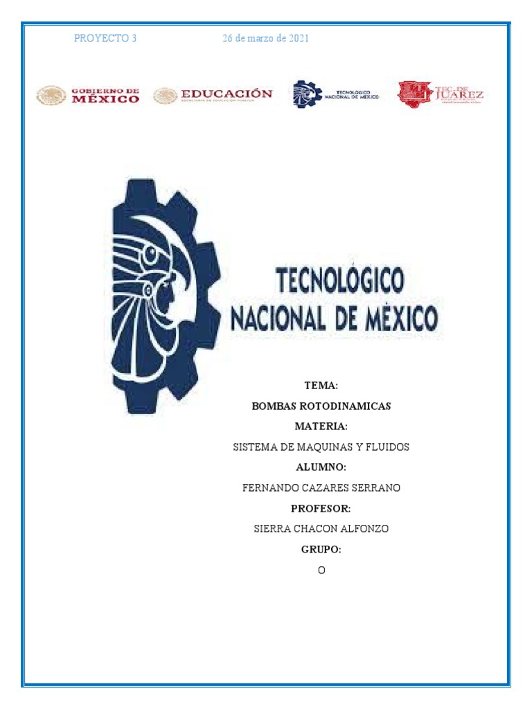 Bombas Rotodinámicas: Funcionamiento y Aplicaciones | PDF | Bomba ...