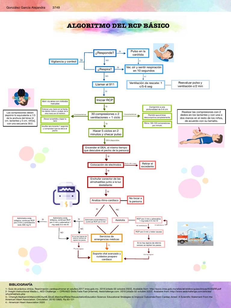 Algoritmo RCP | PDF | Reanimación cardiopulmonar | Servicios médicos de emergencia