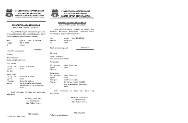 Komsen Kelahiran | PDF