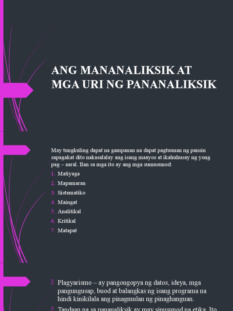Ang Mananaliksik at Mga Uri NG Pananaliksik | PDF