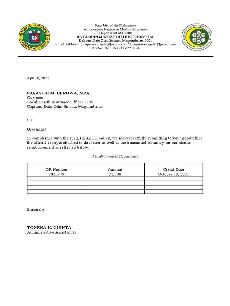 Transmittal Letter 3 | PDF