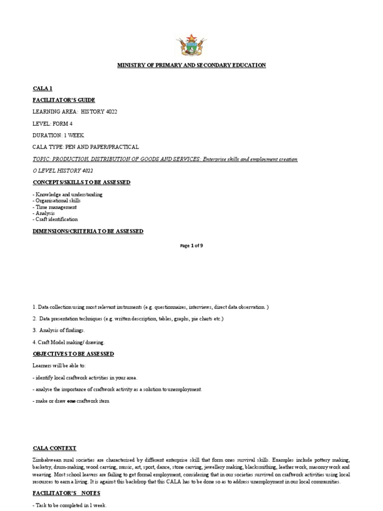 History Cala Component A 2023 | PDF | Learning | Data