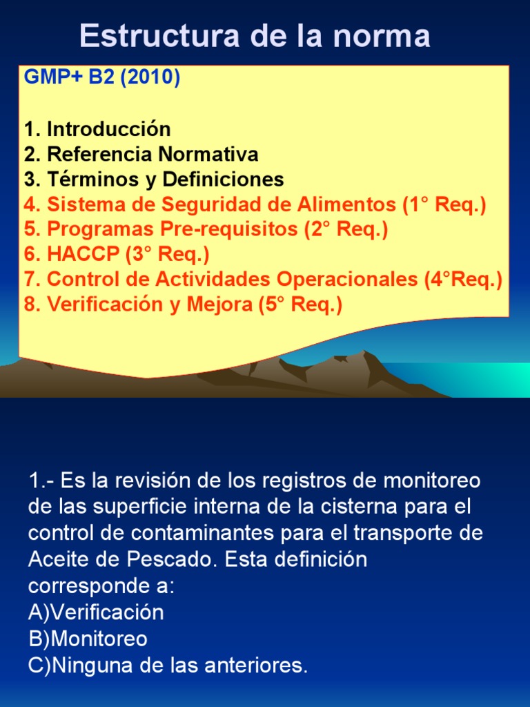 Preguntas - GMP b2 | PDF | Análisis de Riesgo y Puntos Críticos de ...