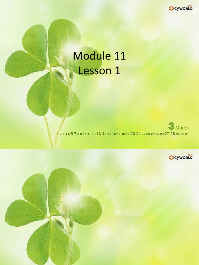 Module 11 Lesson 1 | PDF