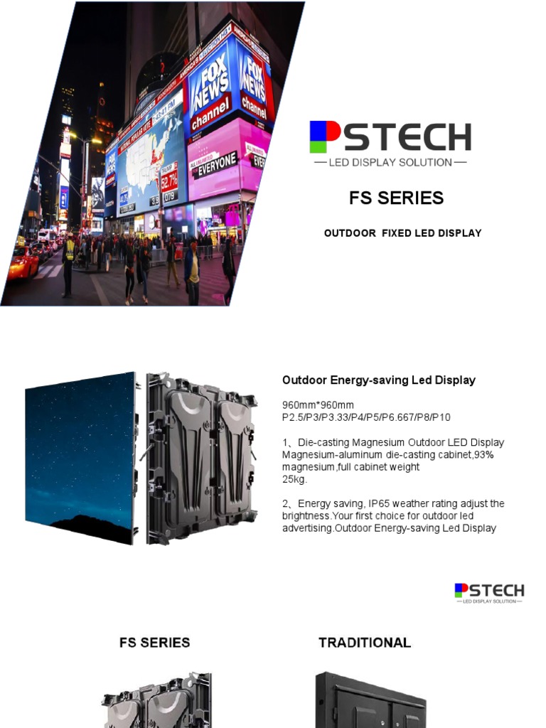 Fs Series: Outdoor Fixed Led Display | PDF | Computer Hardware | Computing
