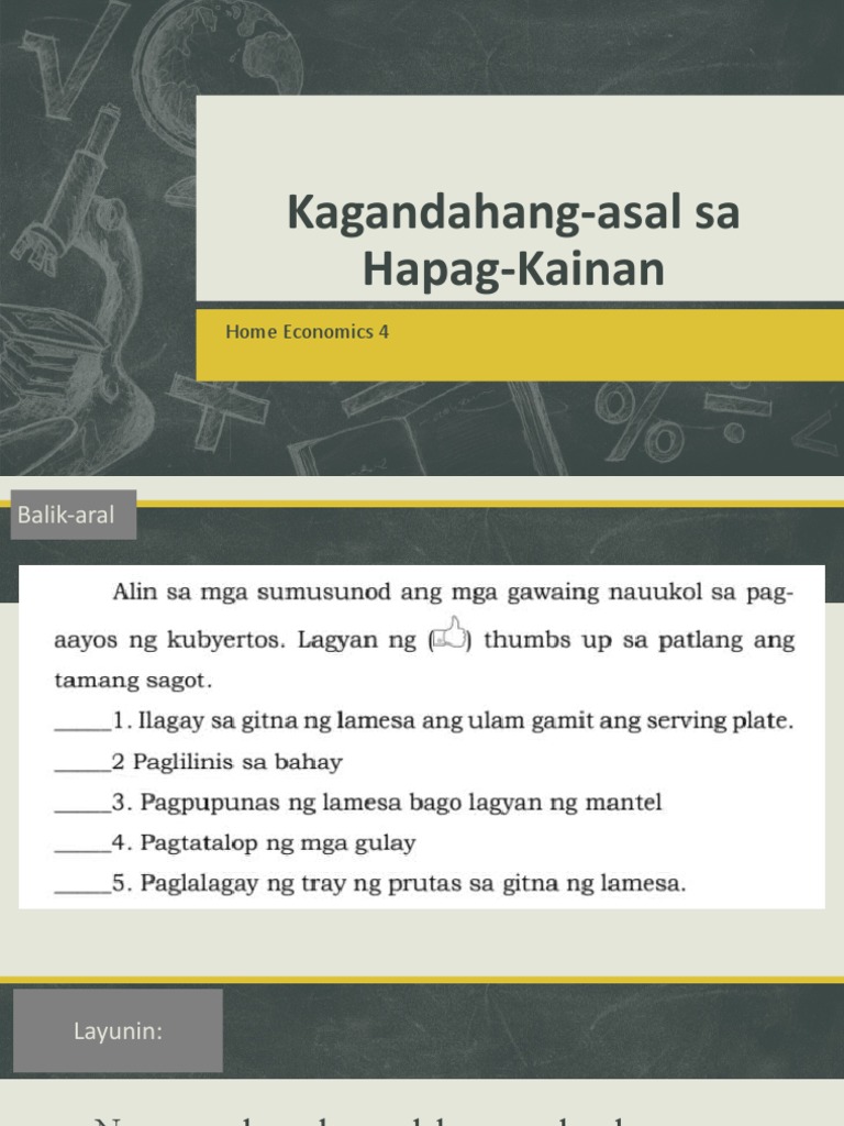 Kagandahang-Asal Sa Hapag-Kainan | PDF