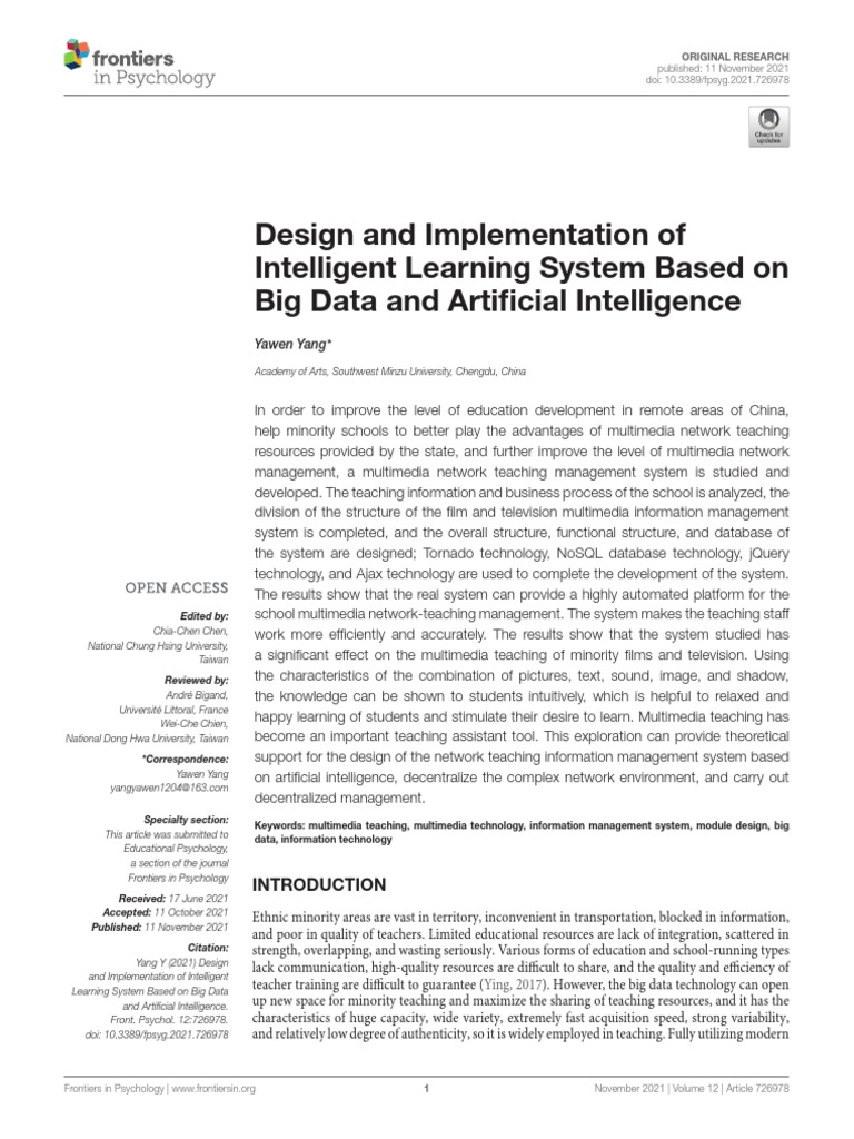 Design and Implementation of Intelligent Learning | Download Free PDF | J Query | Ajax (Programming)