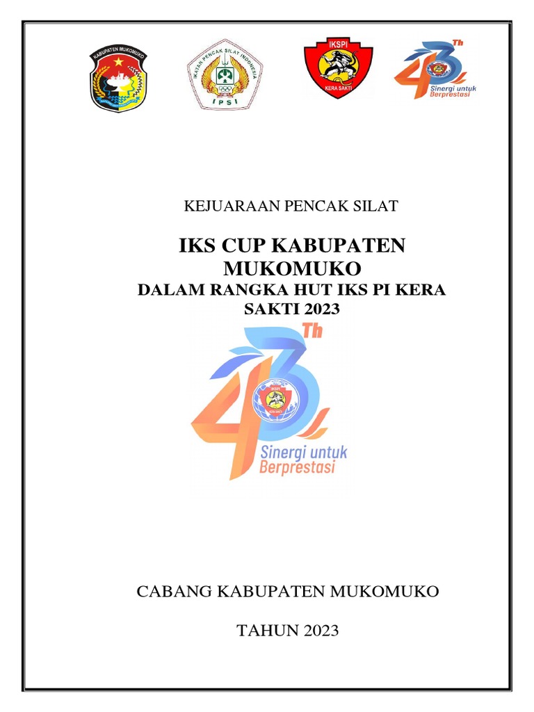Undangan Dan Juknia IKS CUP 2023 | PDF