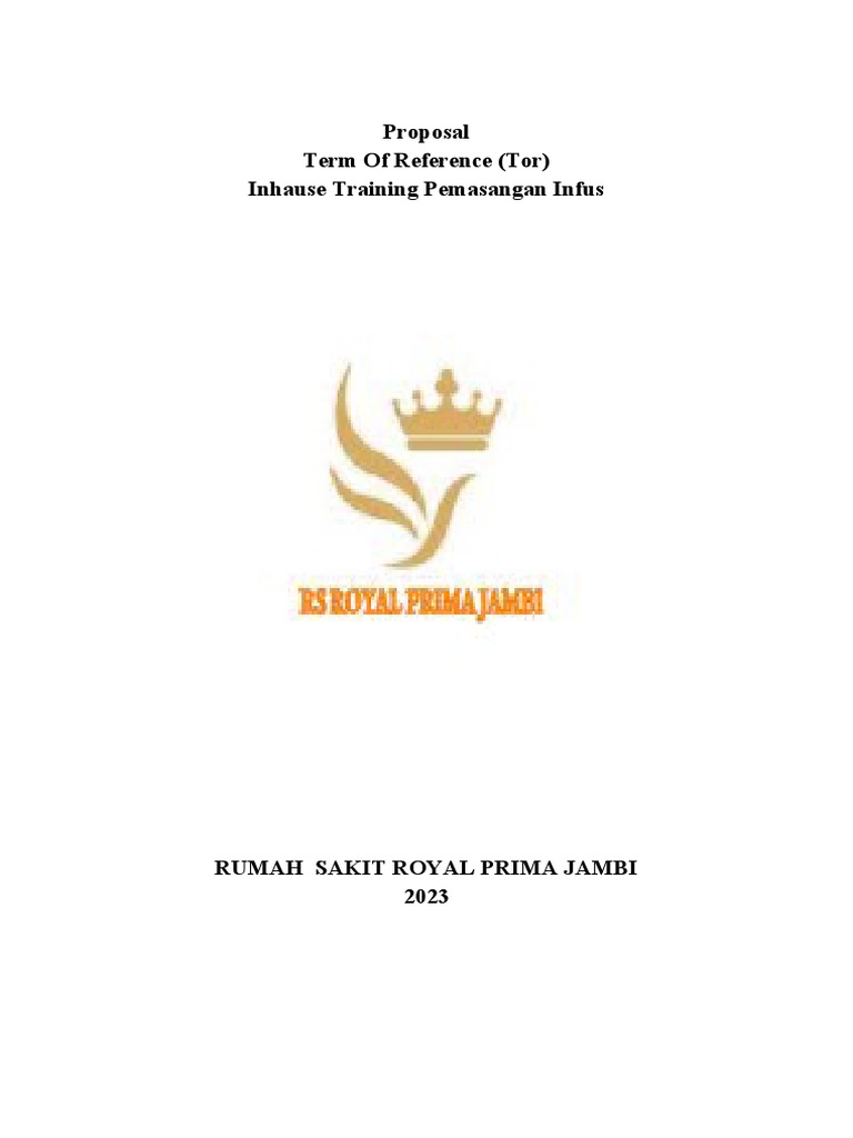 Inhouse Training Pemasangan Infus RS Royal Prima | PDF | Kesehatan Holistik