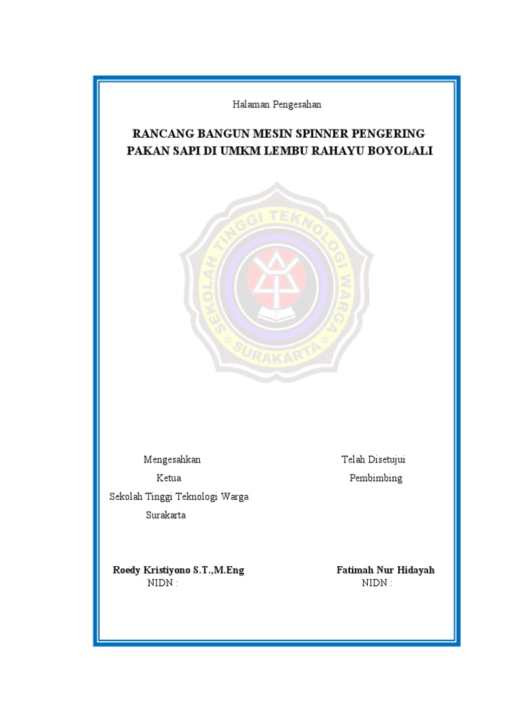 Lampiran Pengesahan | PDF | Seni