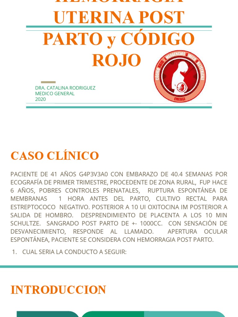 Codigo Rojo | PDF | Parto | La salud de la mujer
