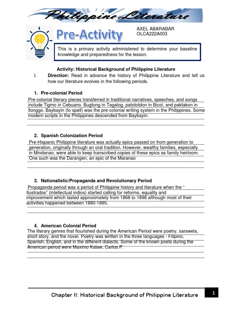 Chapter II - Preactivity - Historical Background of Philippine ...
