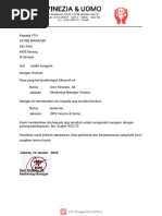 Contoh Pengisian Form Permintaan Seragam | PDF