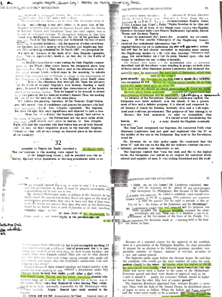 Santiago Alvarez The Katipunan and The Revolution Memoirs of A Generalpdf | PDF | Philippines ...