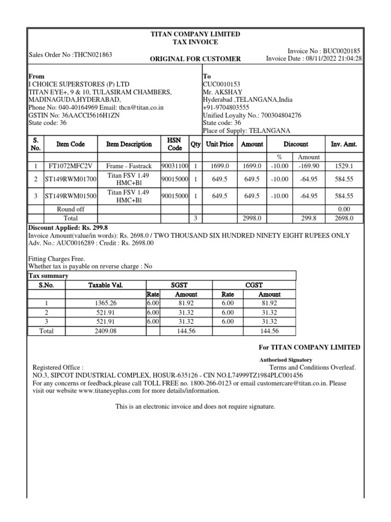 In Voice 14872711677448121073 | PDF | Invoice | Receipt