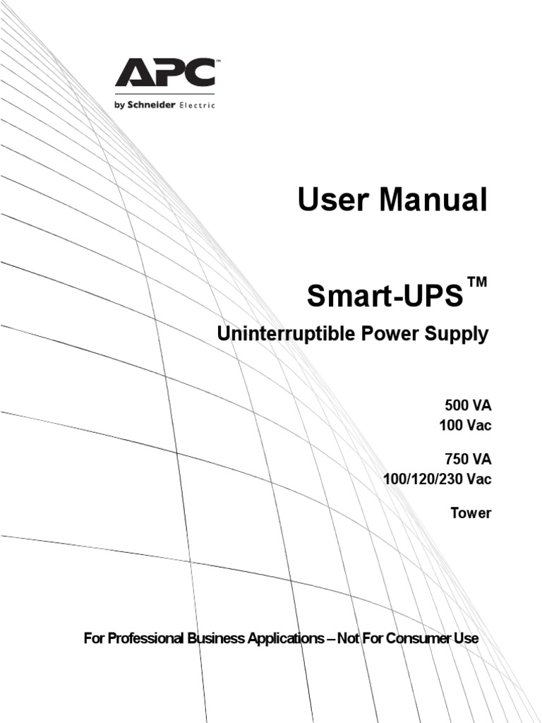 User Manual: Smart-UPS | PDF | Mains Electricity | Ac Power Plugs And Sockets
