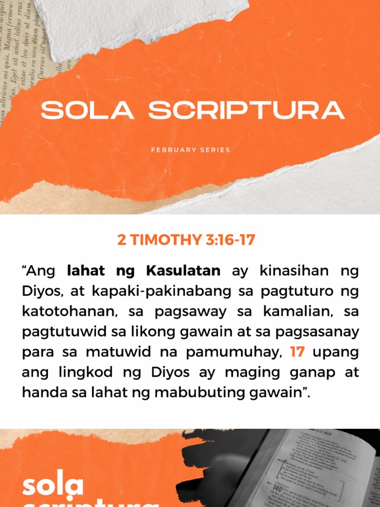 Sola Scriptura | PDF