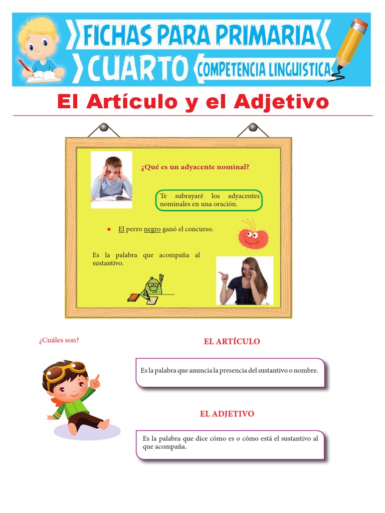 El Artículo y El Adjetivo | PDF | Adjetivo | Numero Gramatical