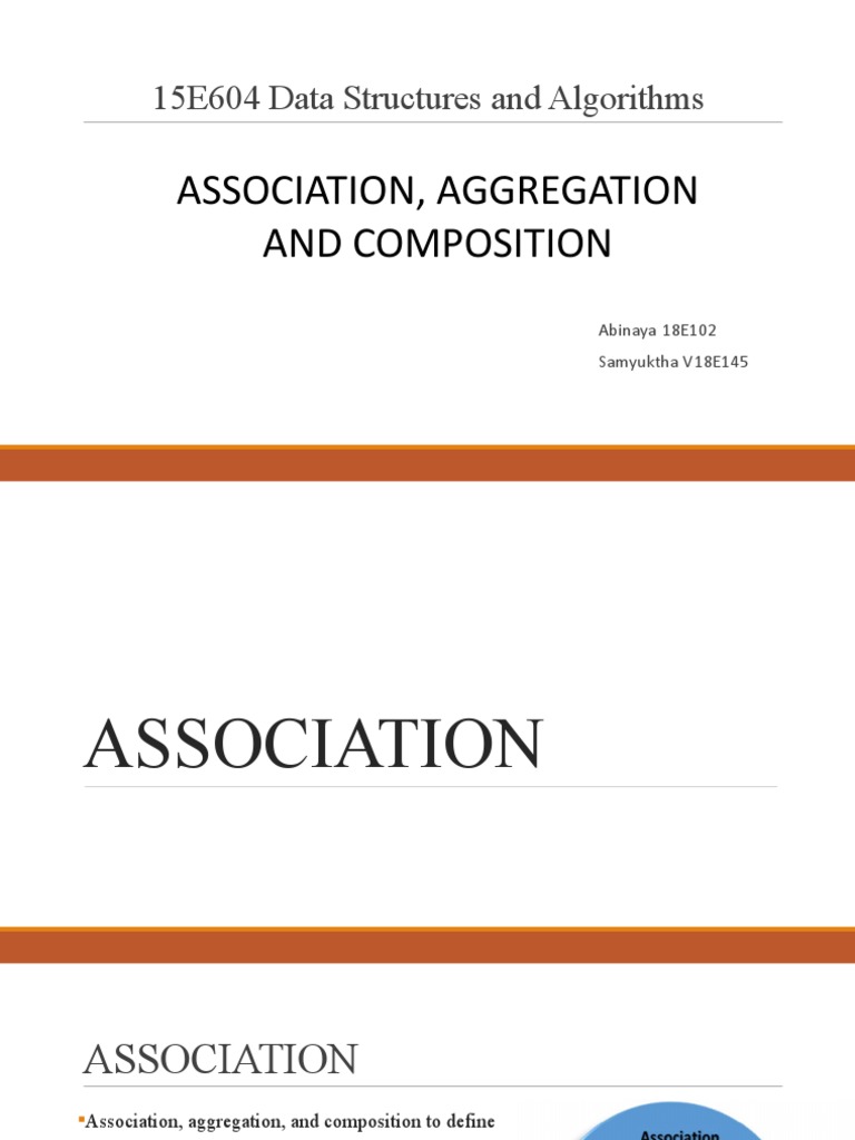Association Aggregation Final Download Free Pdf Object Computer Science Class Computer