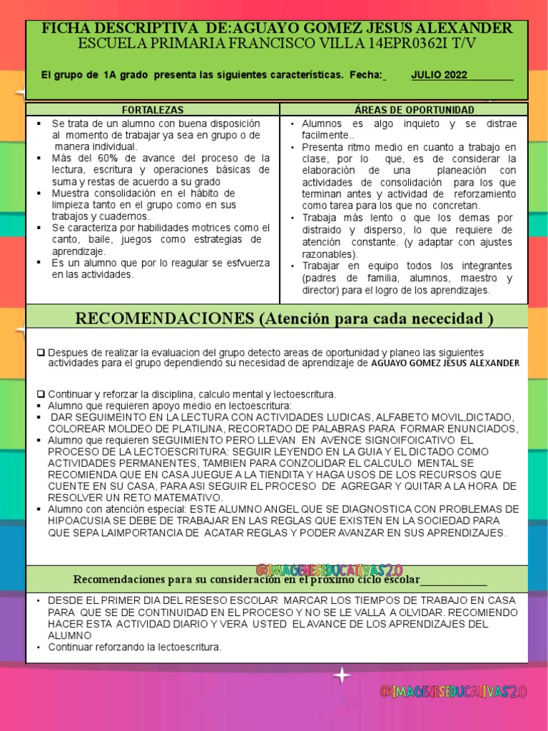 Ajustes Razonables para Niños Con Areas de Oportunidad 11 | PDF ...