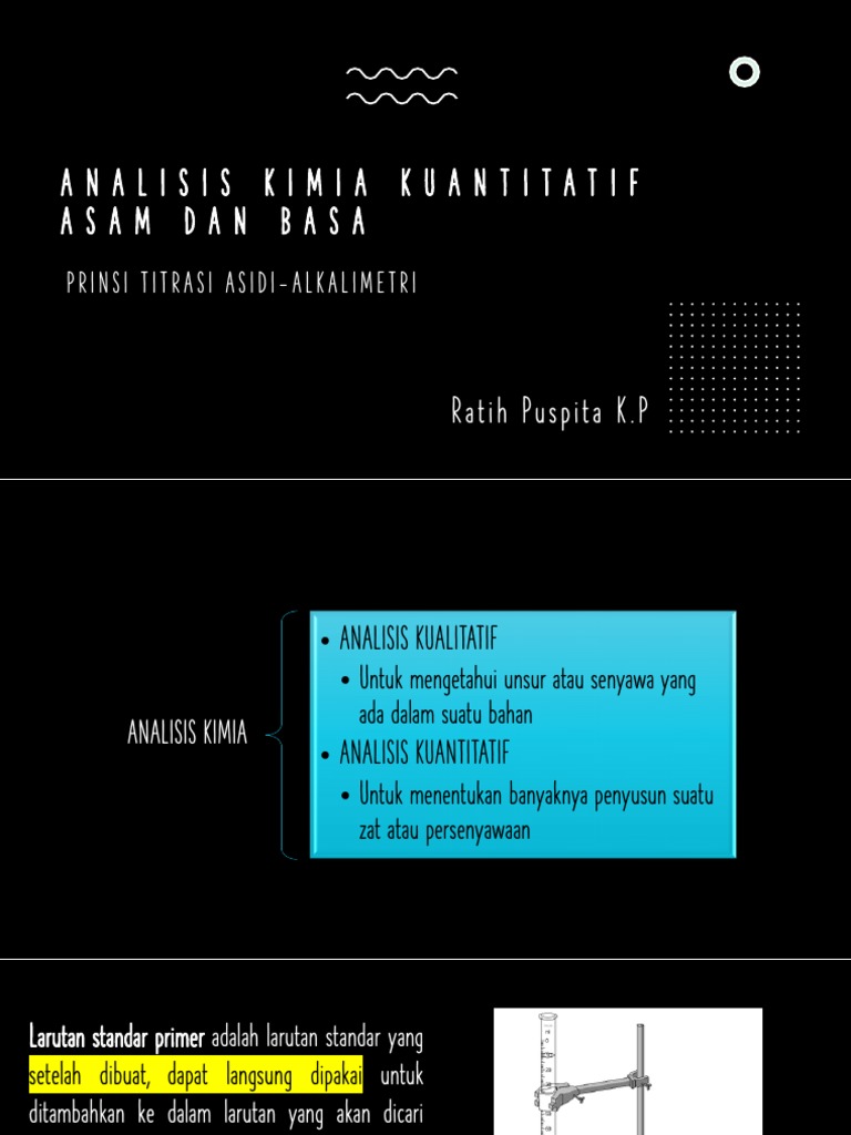 Materi 3 Prinsip Asidi Alkalimetri | PDF