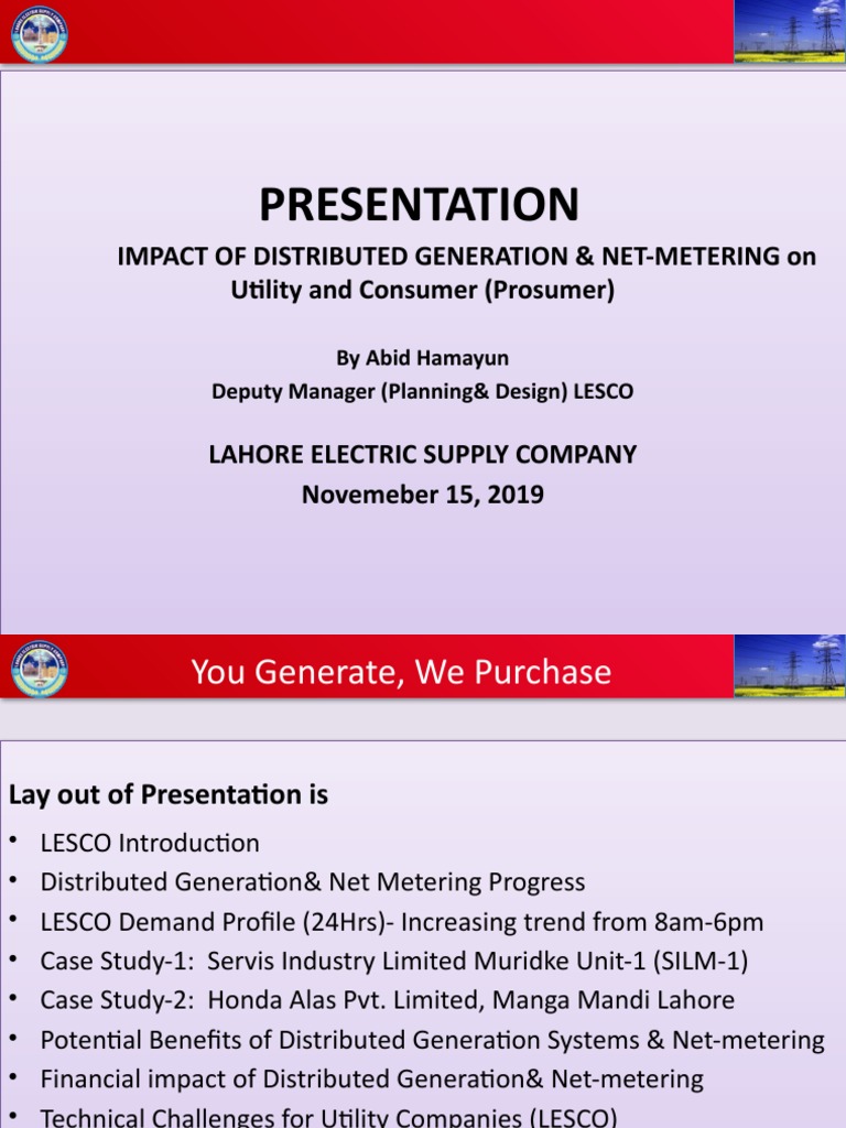 Presentation FINAL - Ready | PDF | Distributed Generation | Electrical Grid