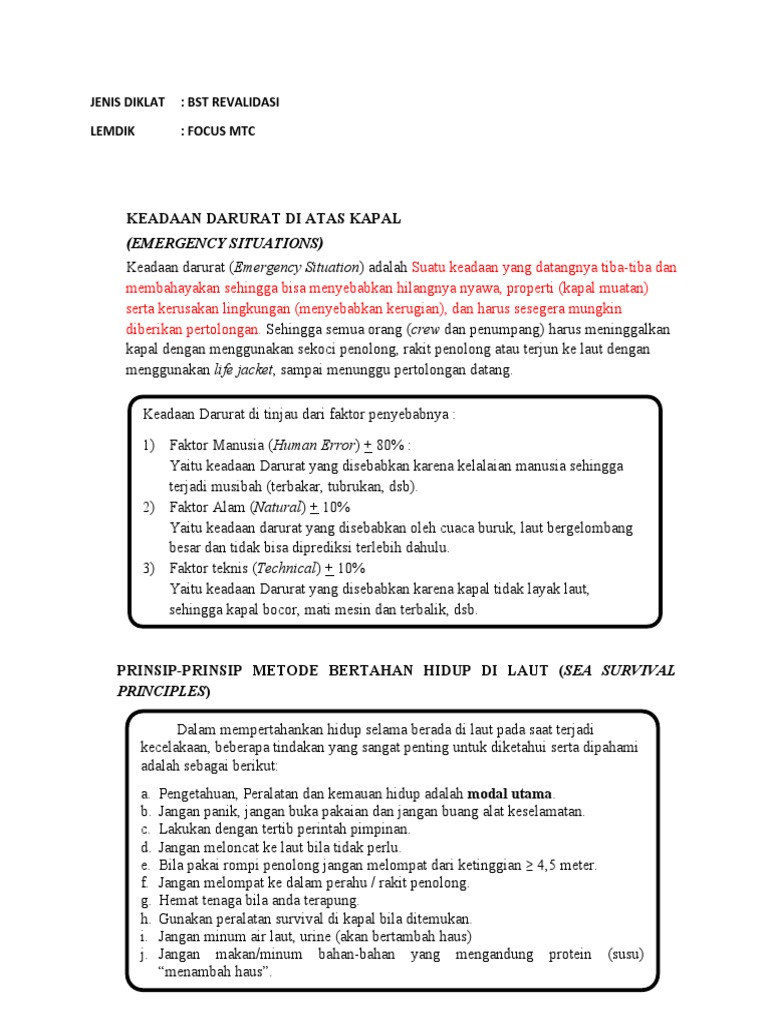 Kisi2 Materi BST Reval | PDF