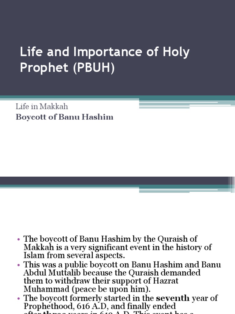 Boycott of Banu Hashim | PDF | Muhammad | Banu Hashim