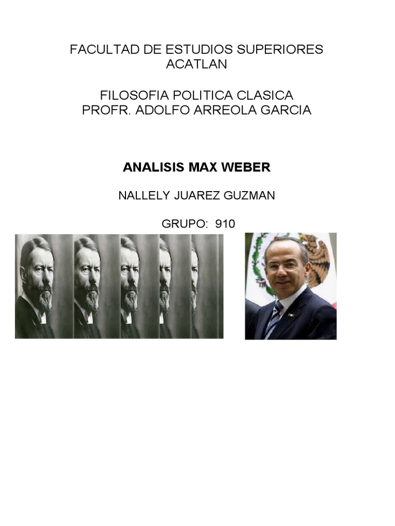Analisis Max Weber1 | PDF | México | Violencia