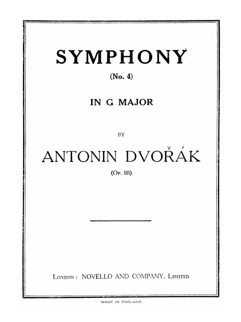 Dvorak 8 Vln1 Fingering and Bowings | PDF