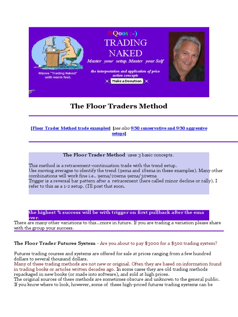 NQoos Floor Trader 918 | PDF | Day Trading | Futures Contract