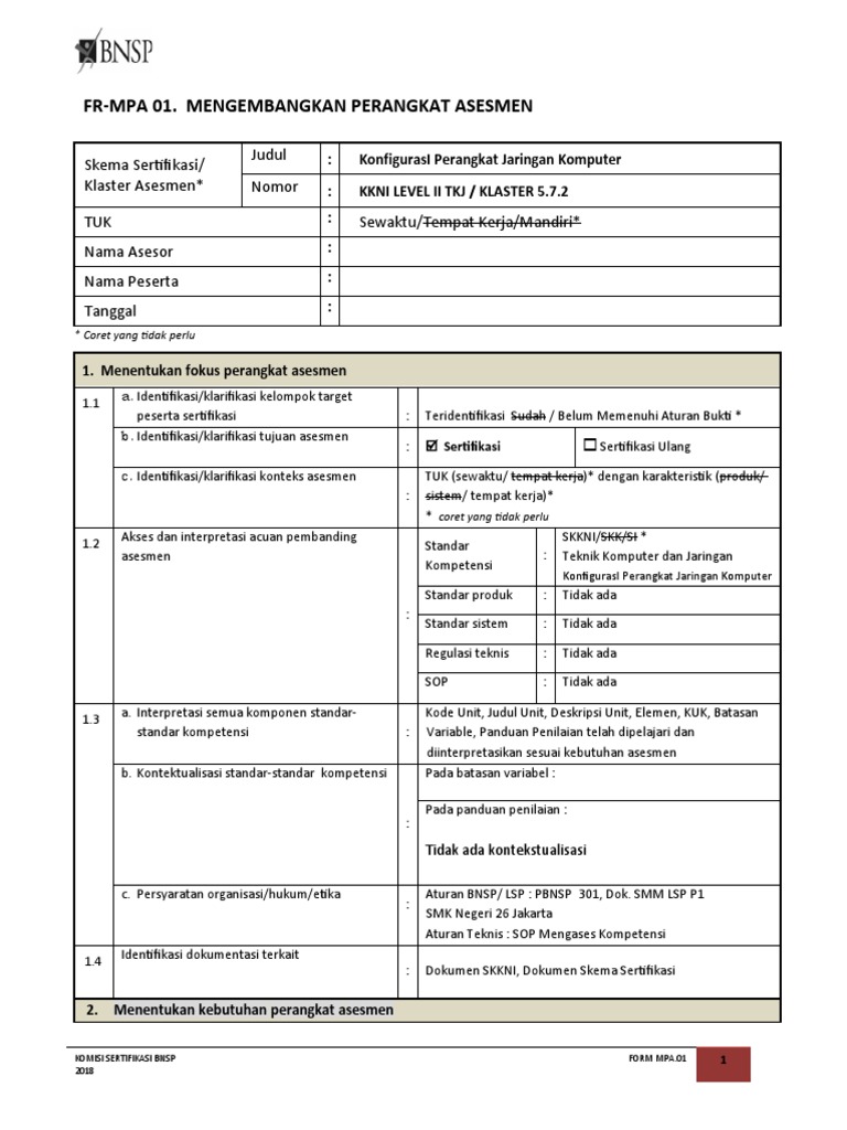 Form FR - Mpa-01 | PDF
