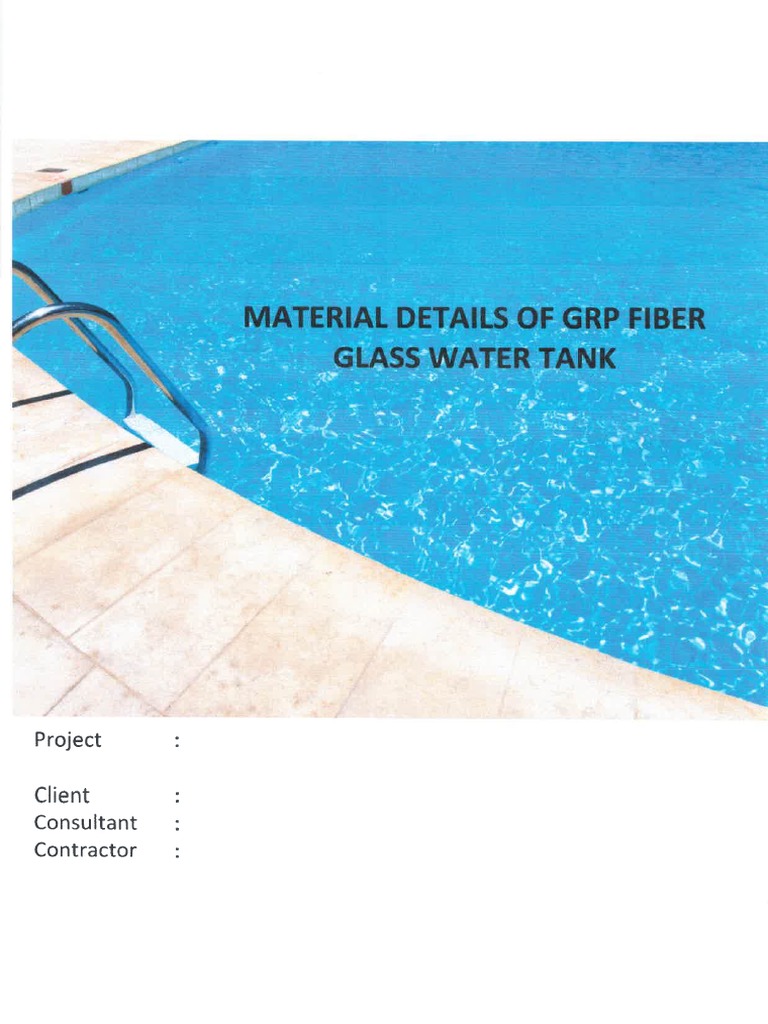 GRP Tank Technical Data Sheets | PDF | Fiberglass | Materials