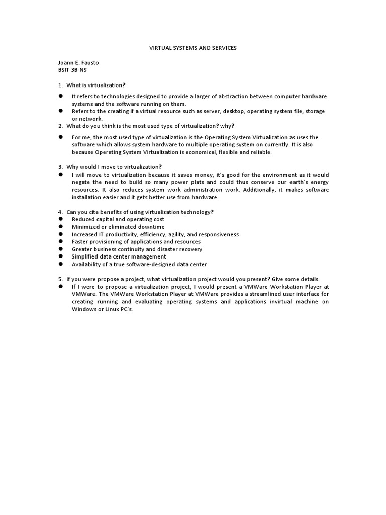 Virtual Systems and Services | PDF