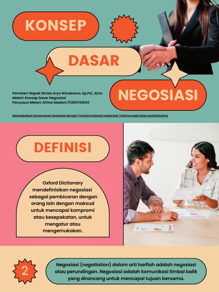 Konsep Dasar Negosiasi | PDF