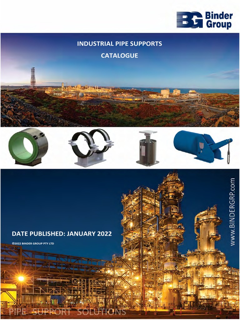 Binder Group Industrial Pipe Support Catalogue January 2022 SML | PDF | Pipe (Fluid Conveyance ...