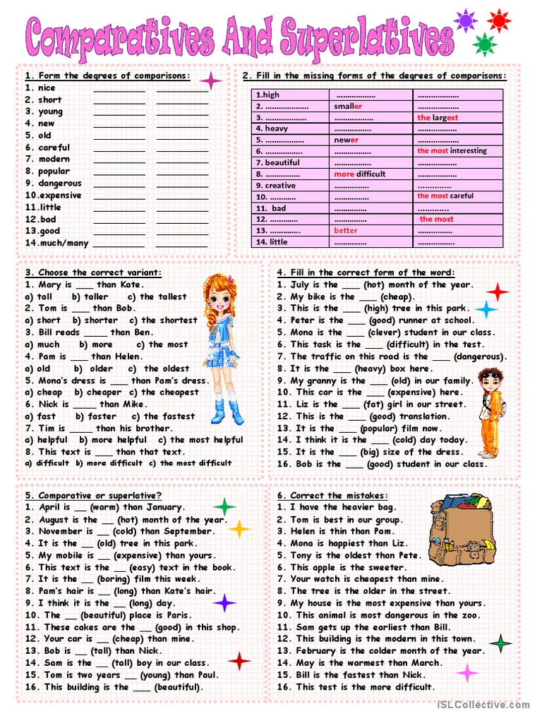 Comparatives and Superlatives | PDF