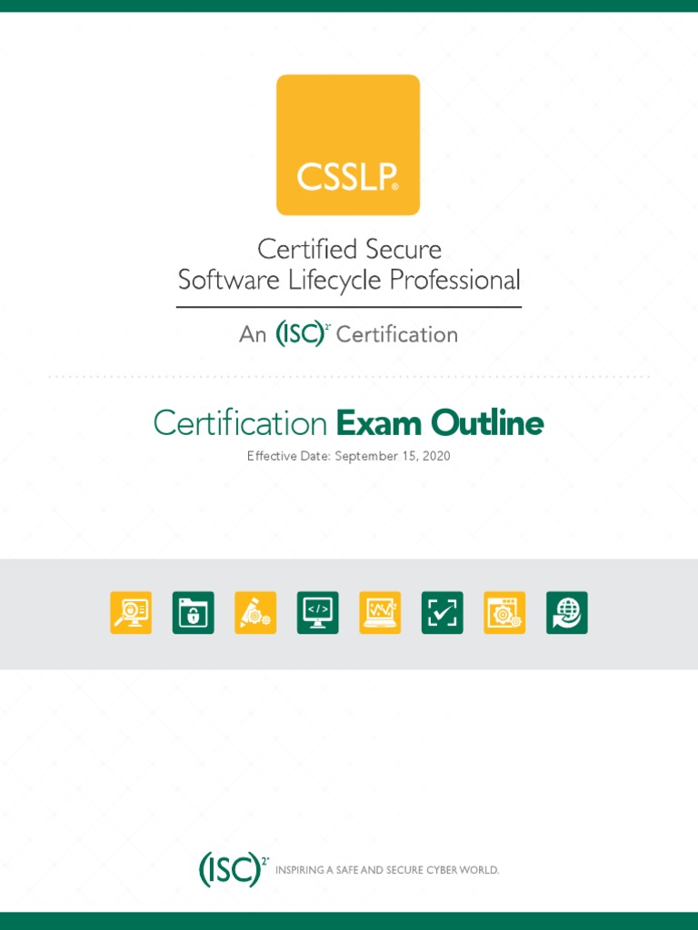 CSSLP Exam Outline Sept2020 | PDF | Security | Computer Security